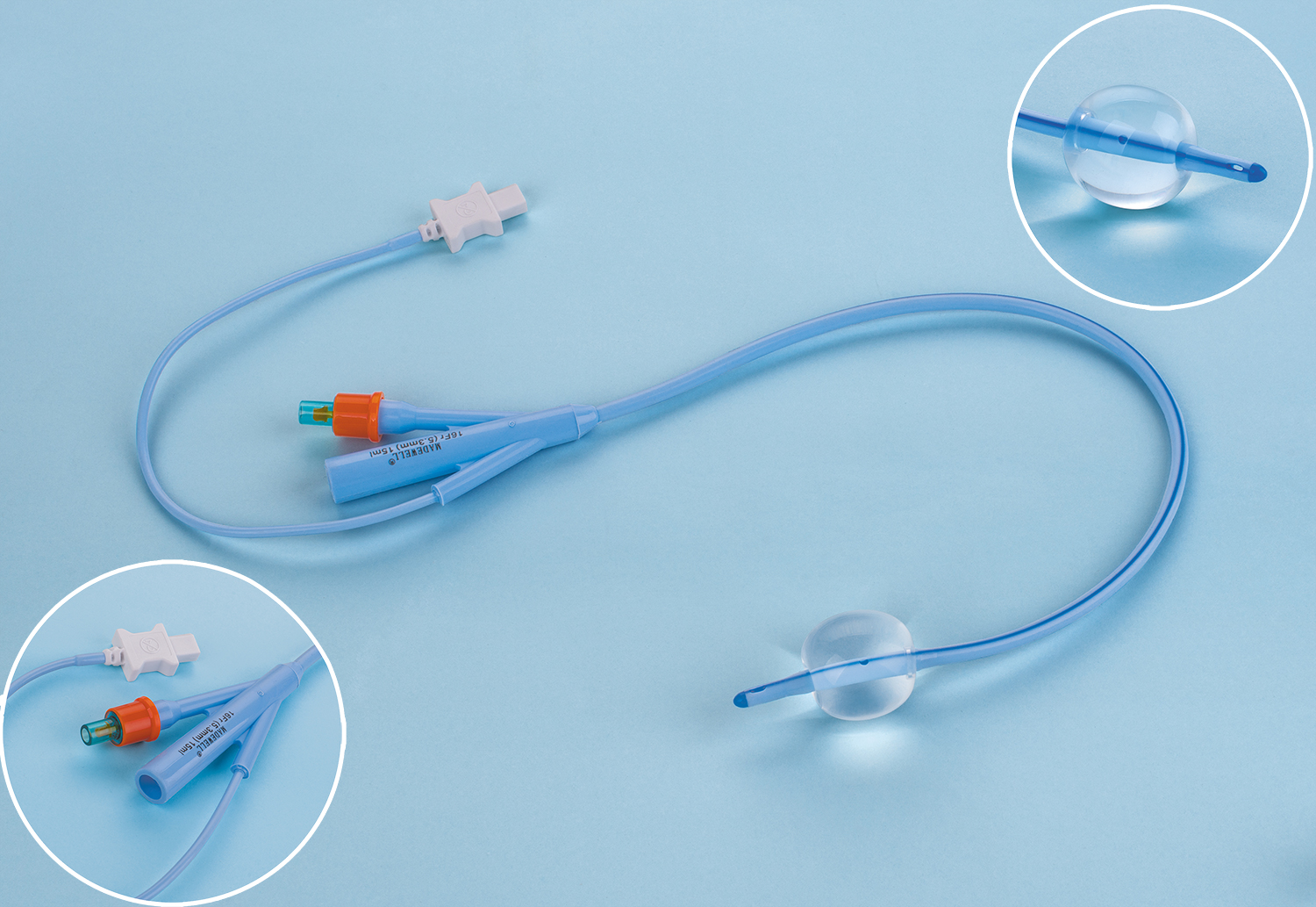 China Silicone Urinary Foley Catheter with Temperature Sensor Probe ...